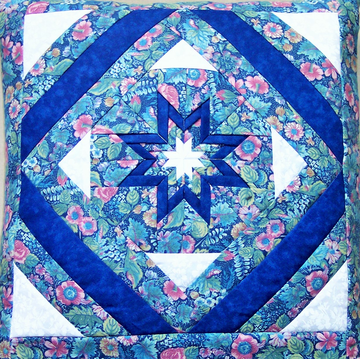 Amish Folded Star Quillows Pillow/Quilt - Amishshop.com
