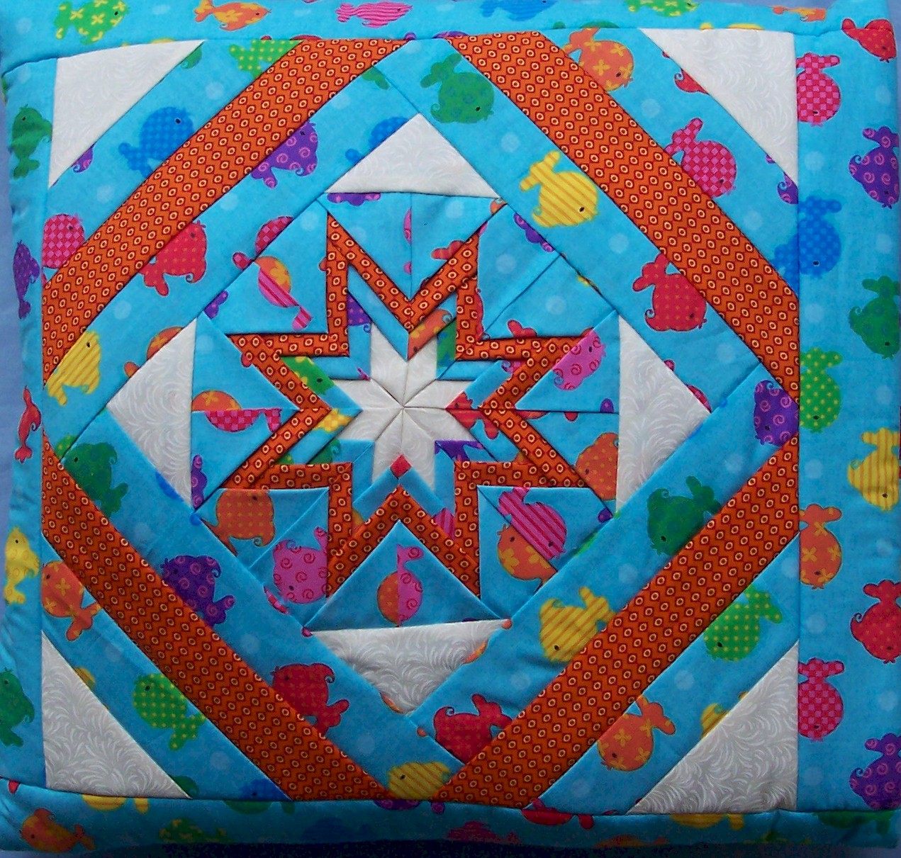 Amish Folded Star Quillows Pillow/Quilt - Amishshop.com