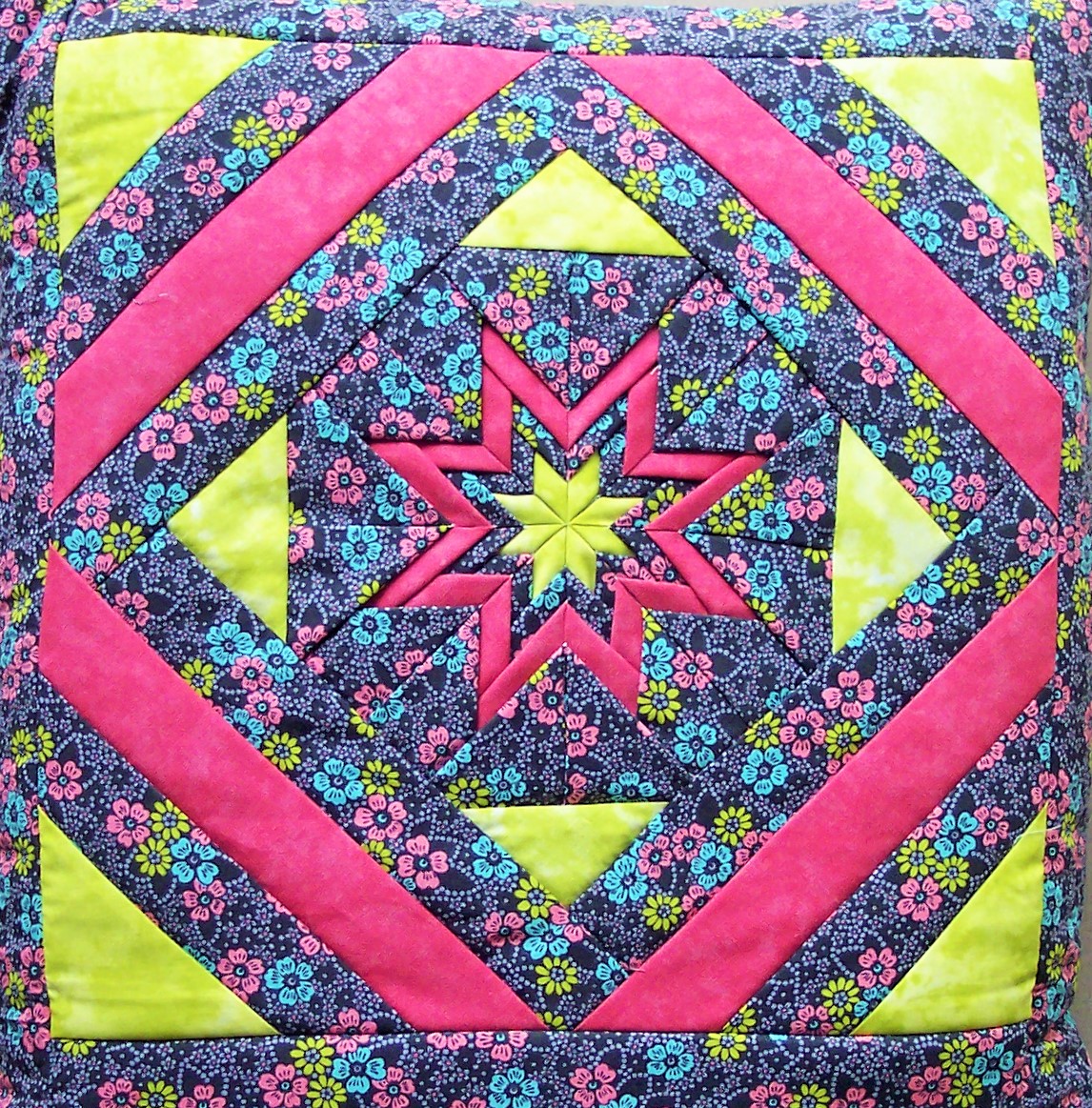 Amish Folded Star Quillows Pillow/Quilt - Amishshop.com