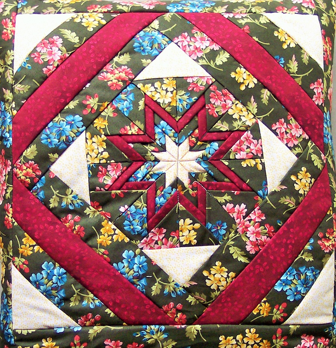Amish Folded Star Quillows Pillow/Quilt - Amishshop.com